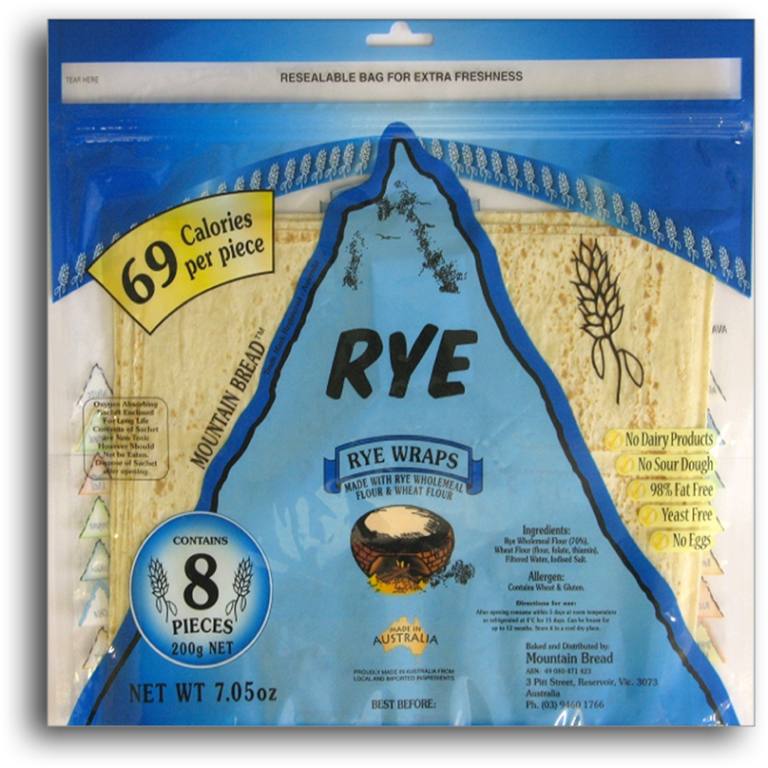 Mountain Bread Rye Wraps - Gerry's