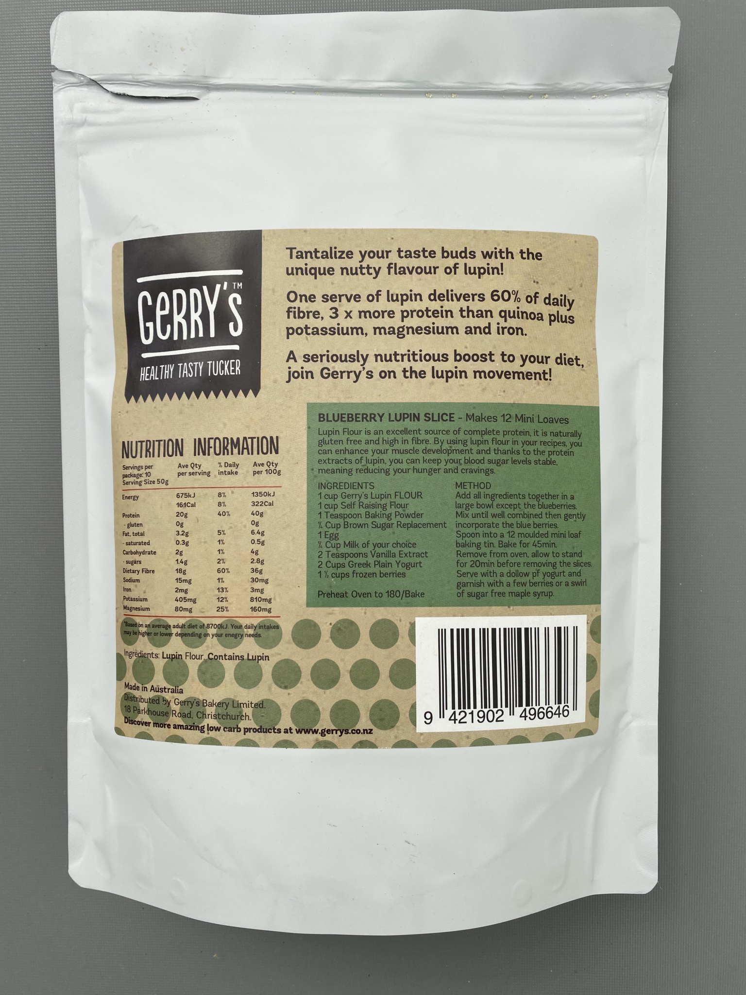 Gerry's Lupin Flour 500g - Gerry's