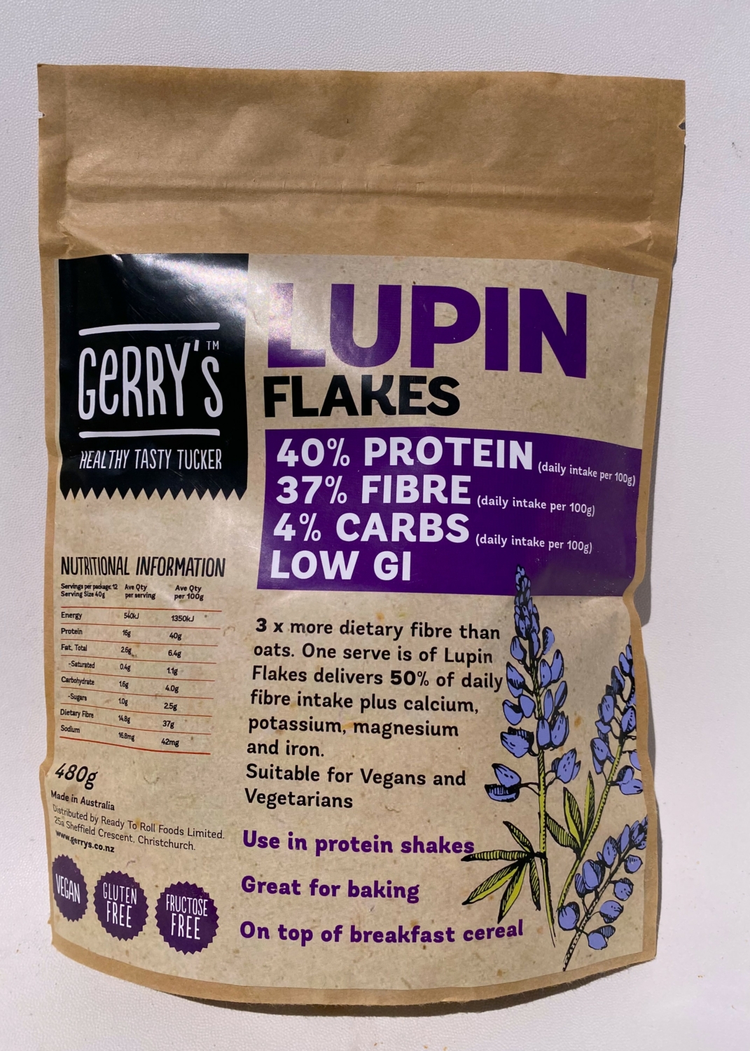Gerry's Lupin Flakes 480gr - Gerry's