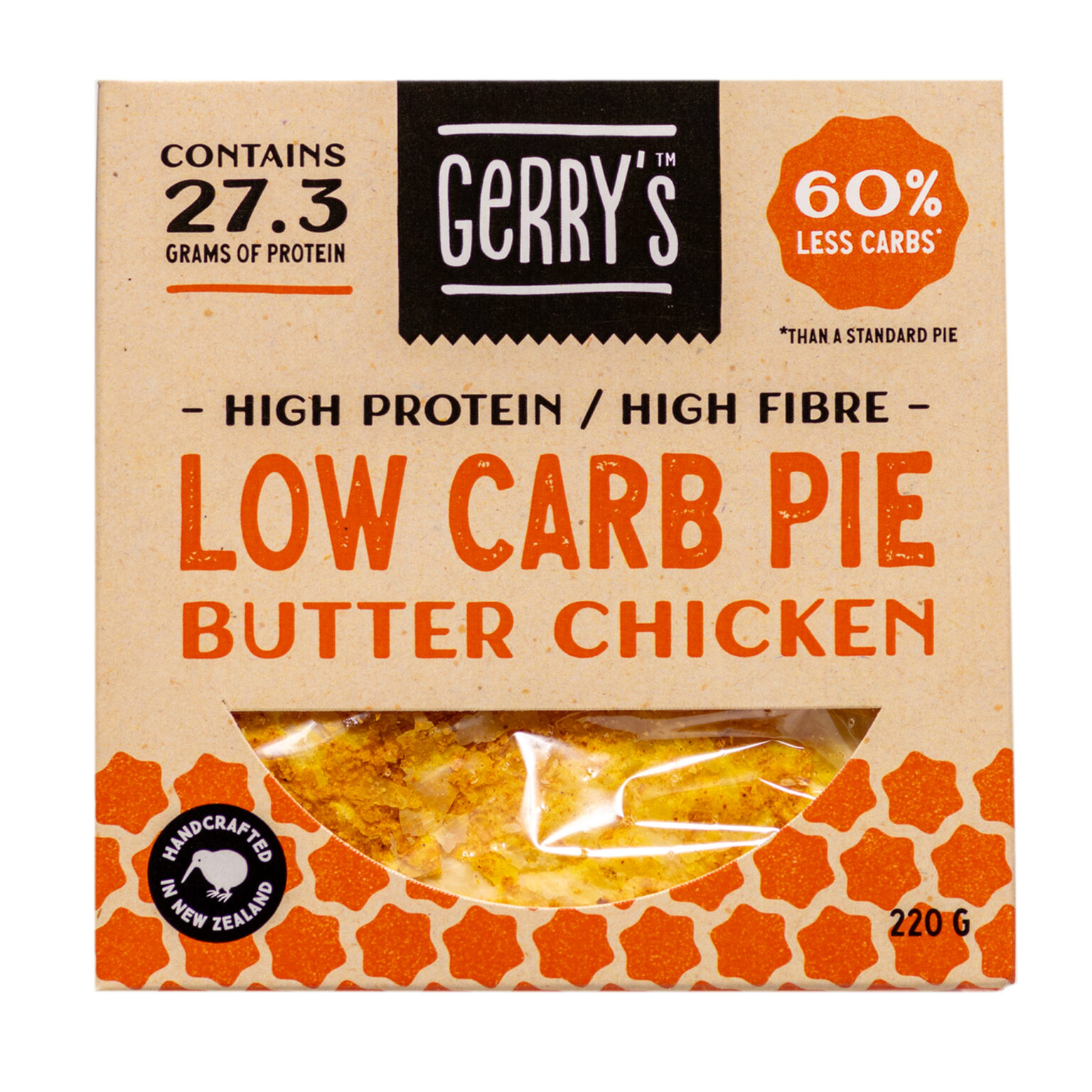 Gerry's Low Carb Pie - Butter Chicken (8 pack) - Gerry's